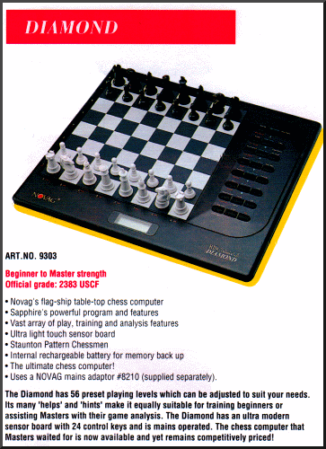 Novag Model 9303 Diamond (1994) Electronic Chess Computer
